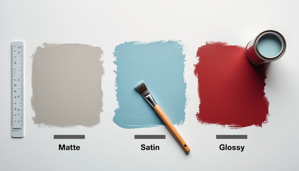 Guide finition peinture : mate satinée brillante différences
