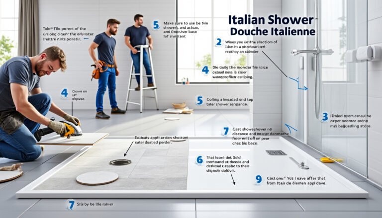 Douche italienne installation : guide complet étape par étape